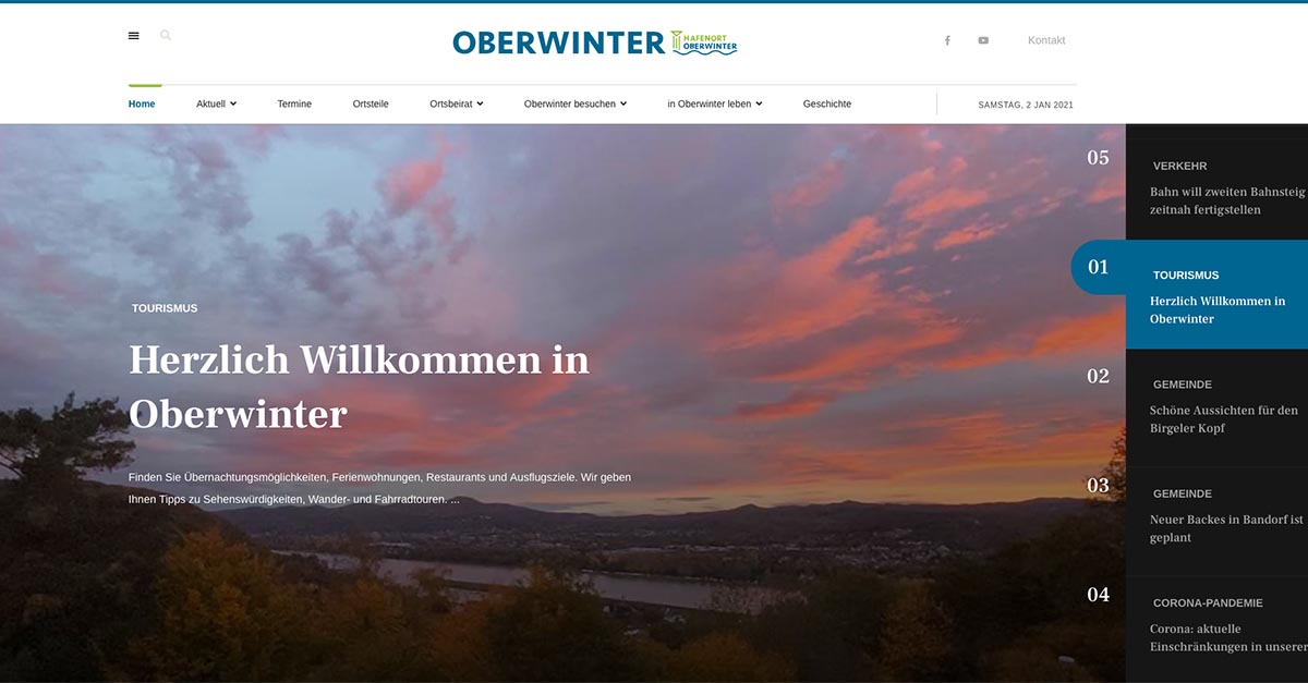 OBERWINTER | Hafenort am Rhein bei Remagen - Yachthafen Rheintal